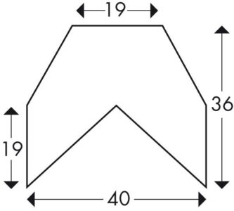 Trapecijos formos profilis kampams | Narvita
