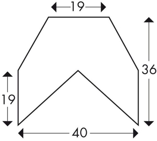 Trapecijos formos profilis kampams | Narvita